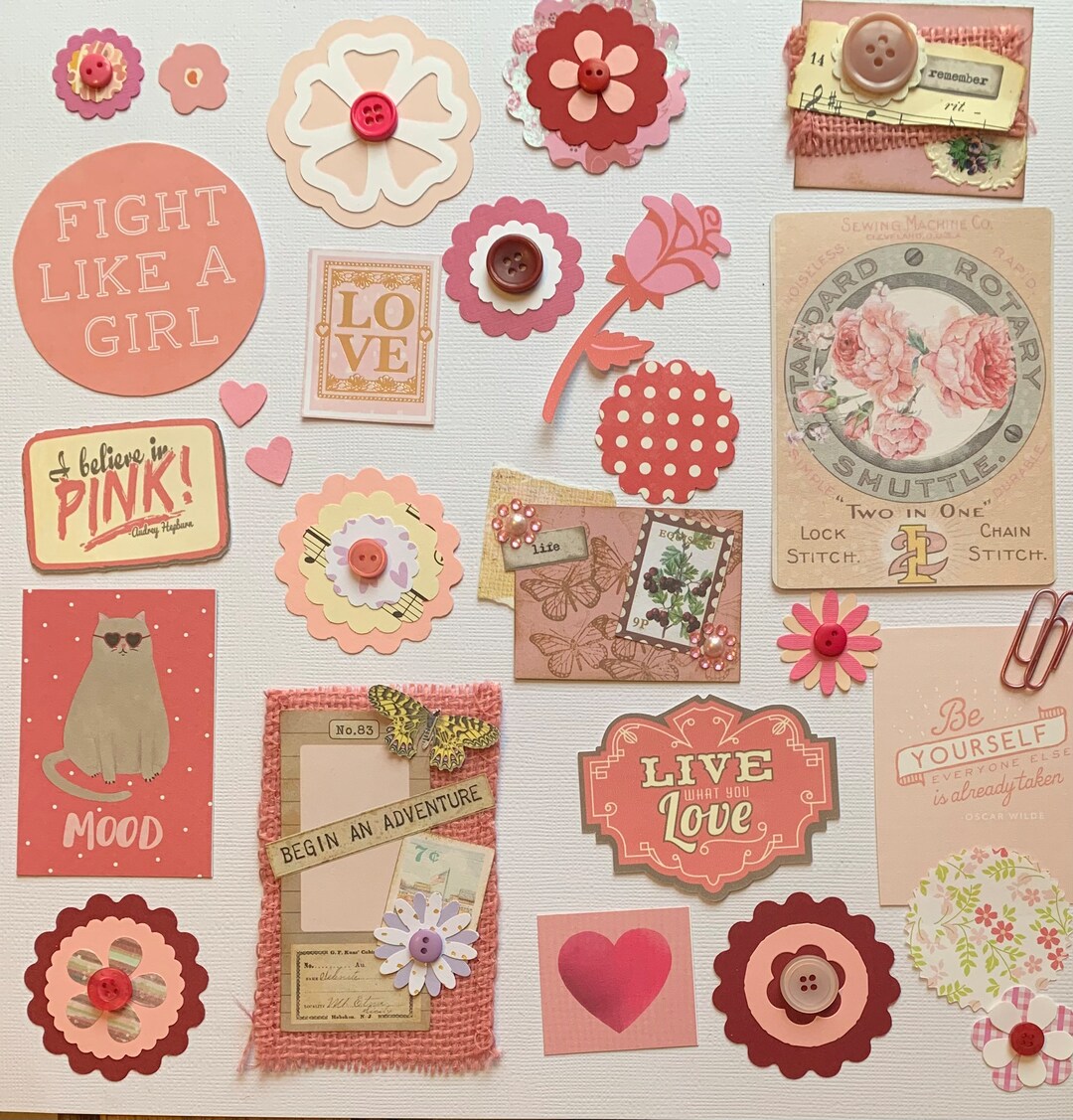 Scrapbook Kit, Mixed Media, Pocket Letter Kit, Junk Journal - Etsy