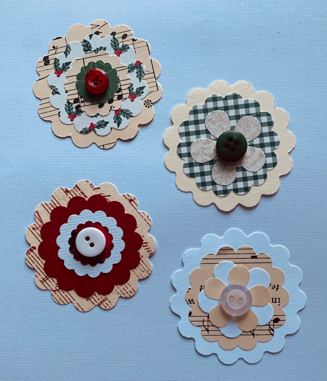 Flower Die Cuts Die Cuts Layered Paper Flowers Flower - Etsy