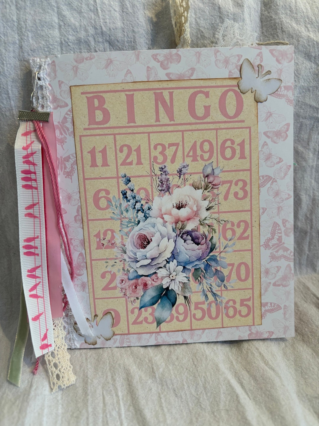 Junk Journal Bingo Journal Vintage Ephemera Journal Scrapbook Journal ...