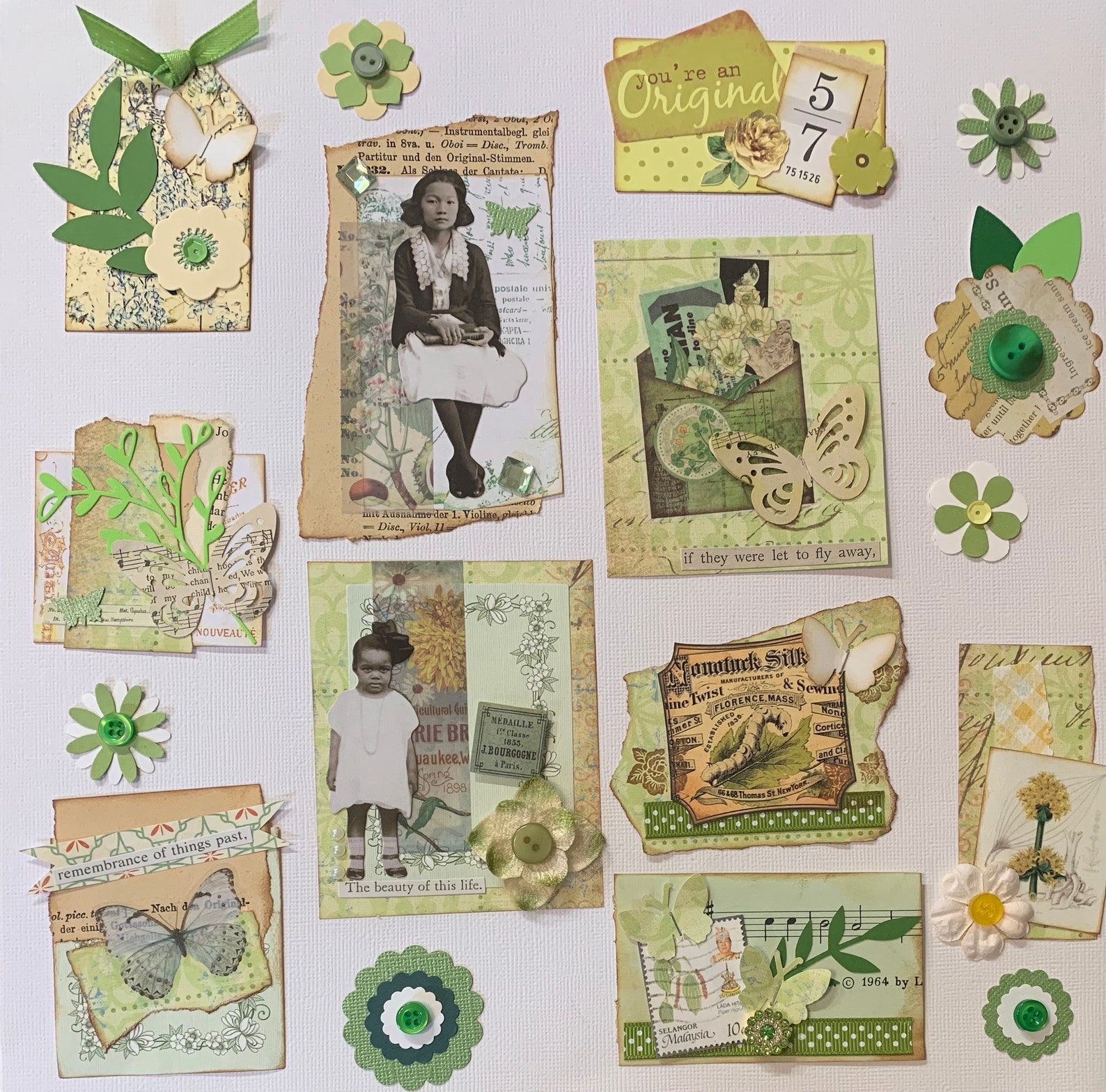 Junk Journal Embellishments Scrapbook Kit Ephemera Scrapbook - Etsy