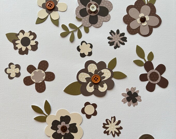 Die Cut Flowers, Die Cut, Flower Die Cuts, Scrapbook Die Cuts ...