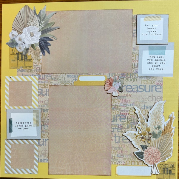 Scrapbook Layout Kits - Etsy