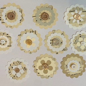 Junk Journal Flowers Die Cuts Die Cut Layered Paper Flowers Flower ...
