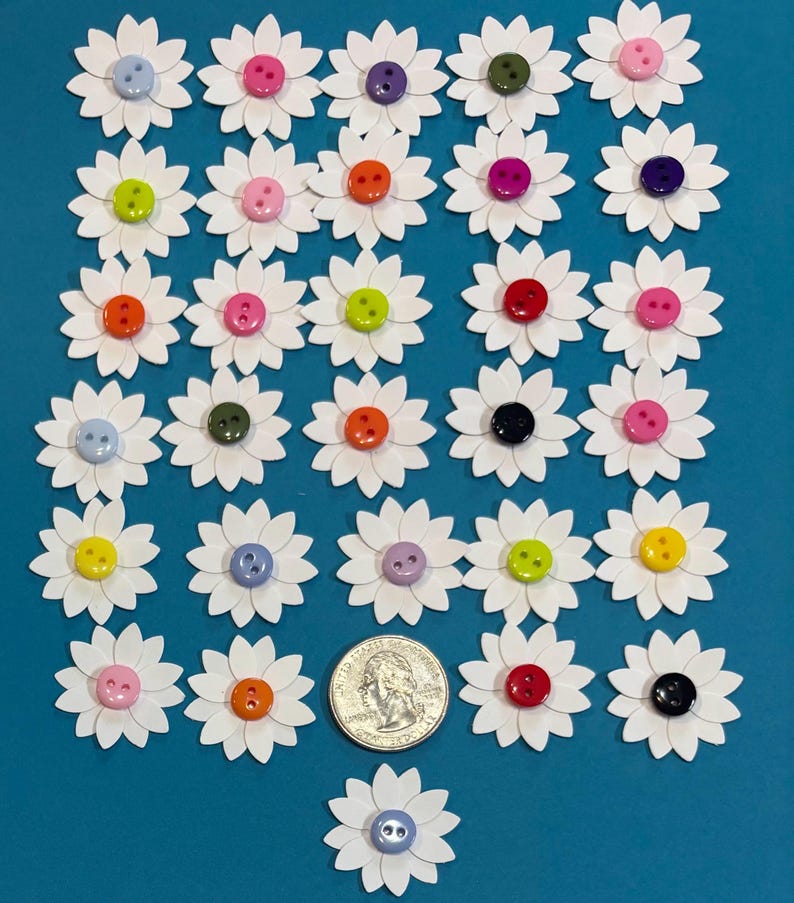Die Cut Daisies, Paper Daisies, Die Cuts, Handmade Embellishments, Die ...