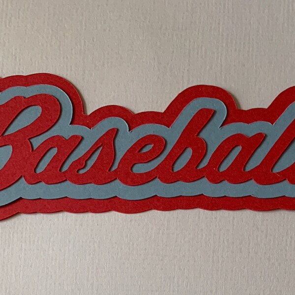 Baseball Die Cut - Etsy