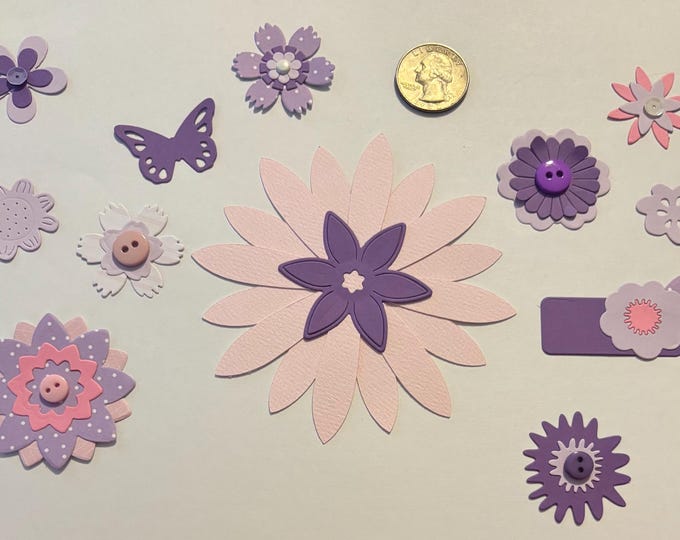 Die Cut Flowers, Die Cut, Flower Die Cuts, Die Cuts, Scrapbook Supplies ...