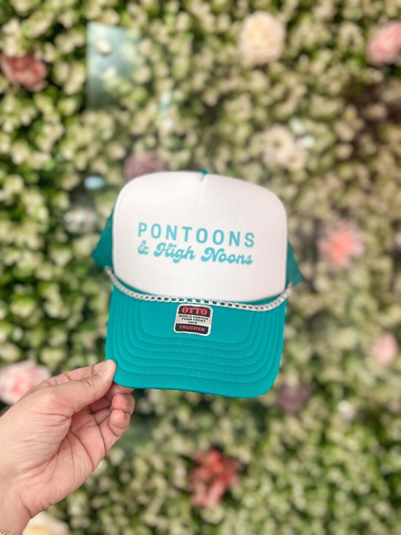 Pontoon’s and High Noons Trucker Hat Lake Trucker Hat Custom Trucker ...