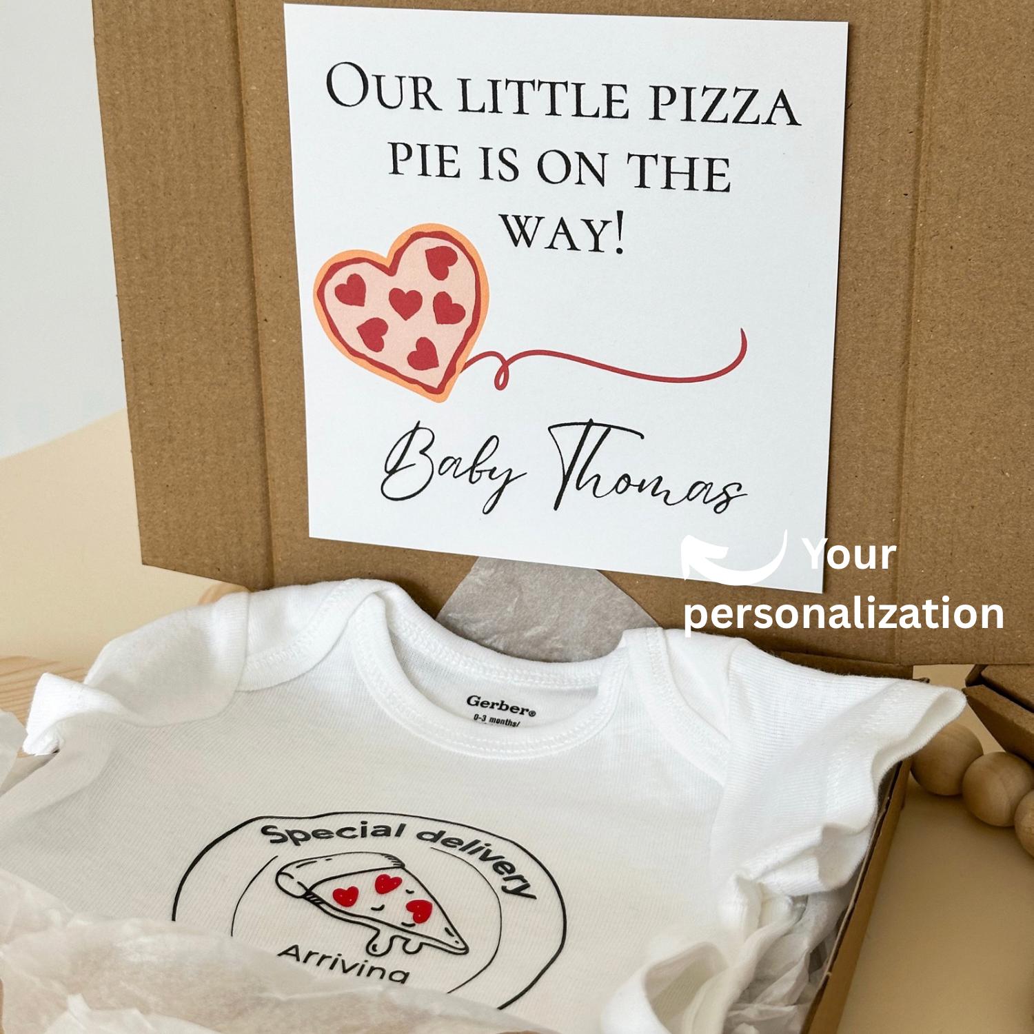 Pizza Pregnancy Announcement Box for Husband – “special Delivery” Baby ...