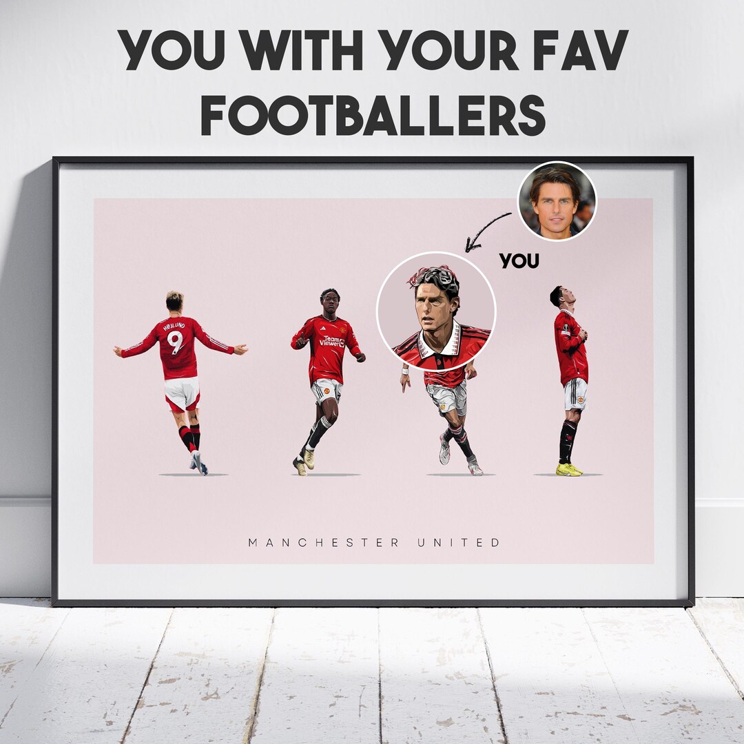 Custom Football Poster, Personalized Team Wall Art, Add Yourself With ...