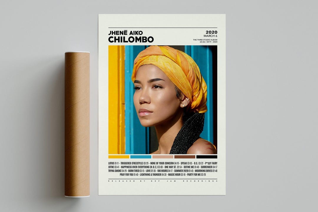 Jhene Aiko Poster / Jhene Aiko Chilombo Poster / Album Cover Poster / Poster Print Wall Art ...