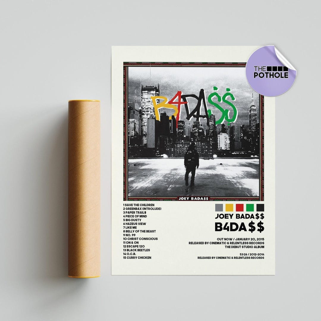 Joey Badass Poster / B4.DA.SS Poster / Album Cover Poster Poster Print ...