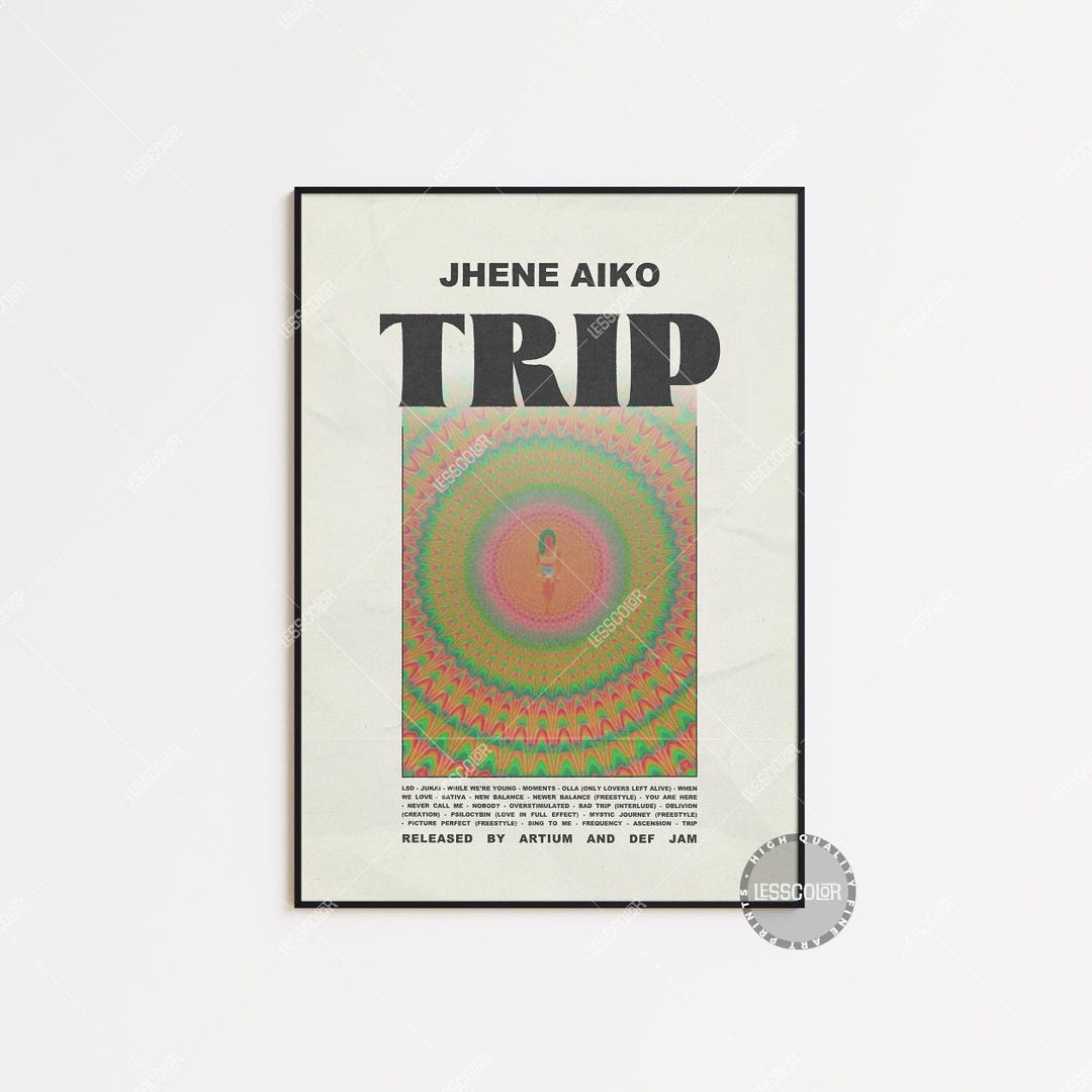Jhene Aiko Poster / Jhene Aiko Trip Poster / Jhene Aiko / Trip / Album ...