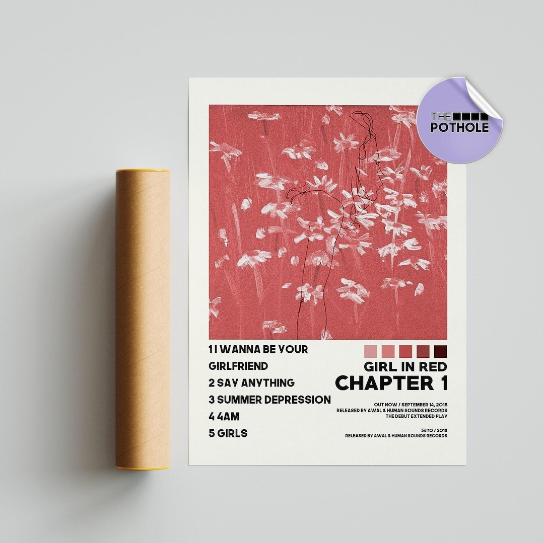 Girl in Red Posters | Chapter 1 Poster | Tracklist Album Cover Poster ...