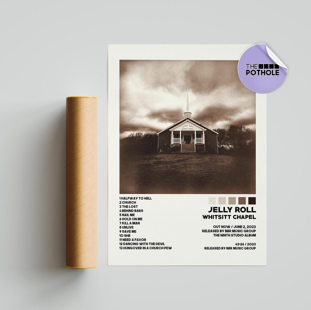 Jelly Roll Poster / Whitsitt Chapel Poster, Album Cover Poster Poster ...