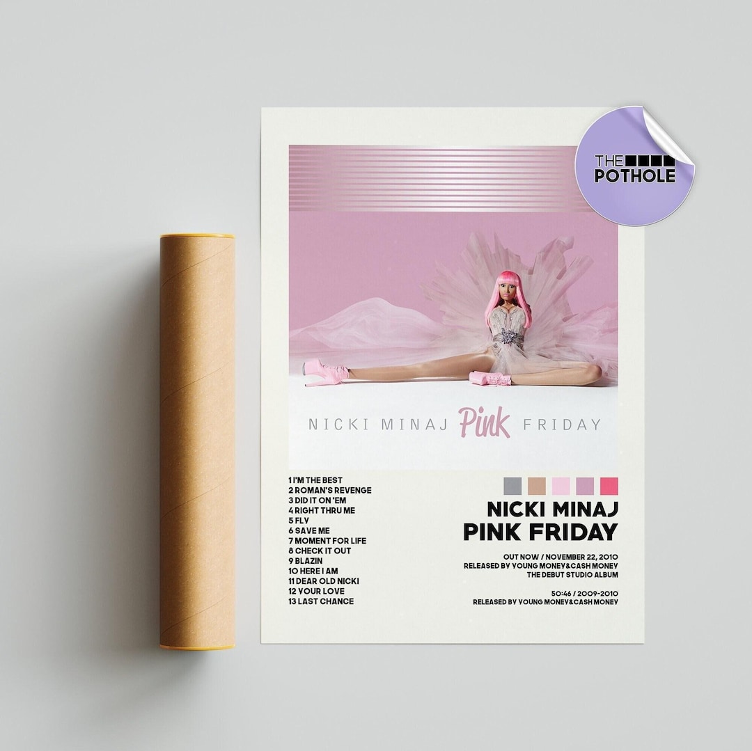 Nicki Minaj Posters / Pink Friday Poster, Tracklist Album Cover Poster ...