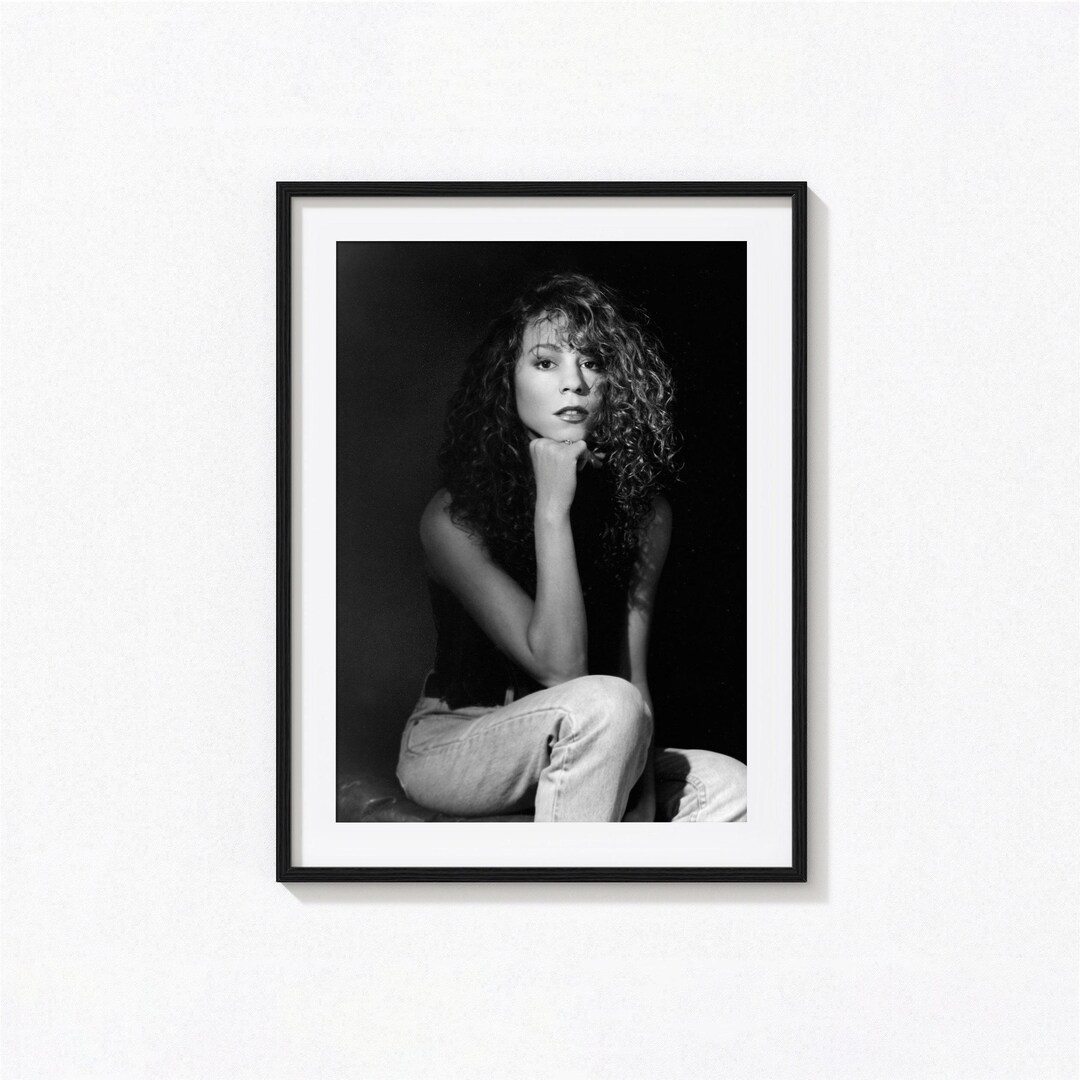 Mariah Carey Posters / Mariah Carey Black and White Wall Art,album ...