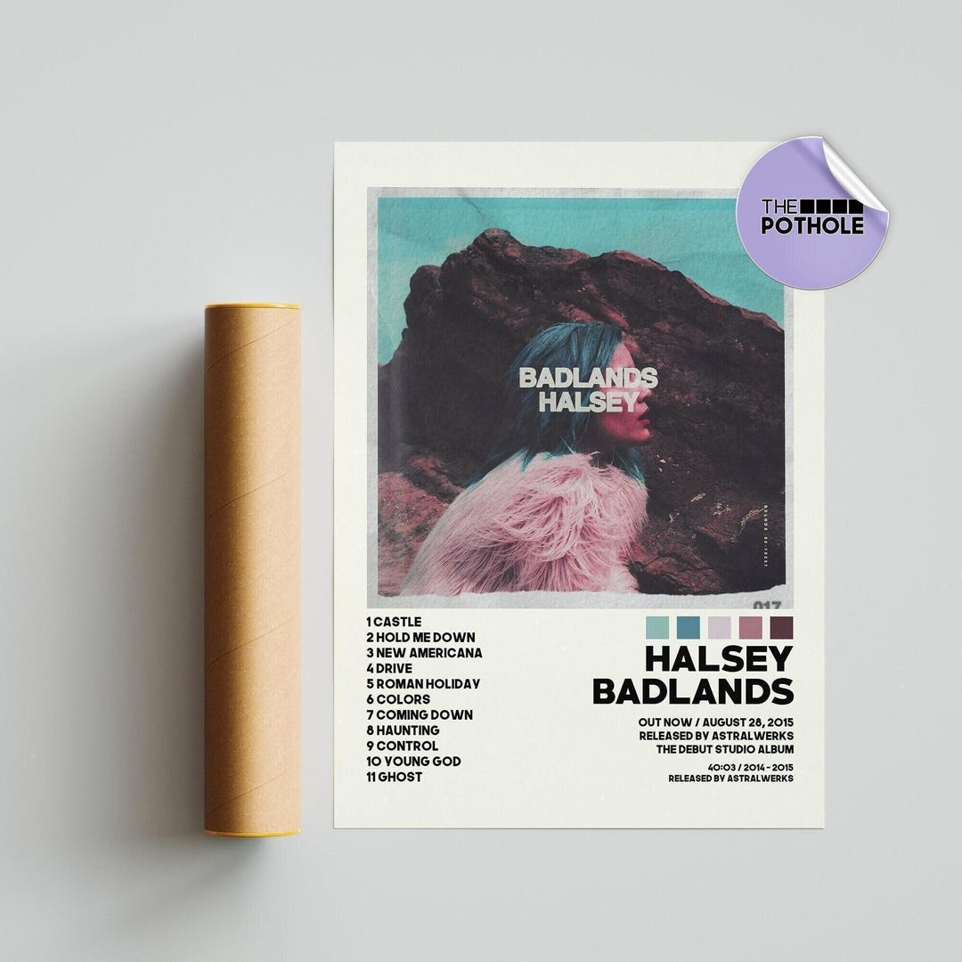 Halsey Badlands / Halsey Posters / Badlands Poster / Album Cover Poster ...