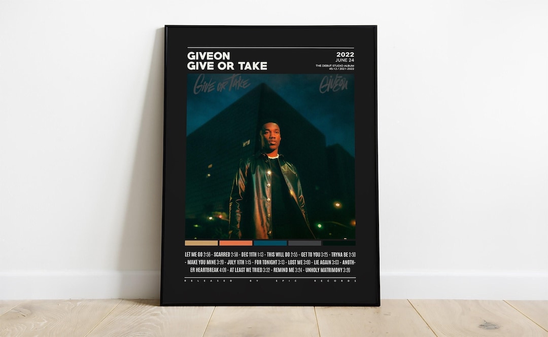 Giveon Posters / Give or Take Poster / Album Cover Poster Poster Print ...