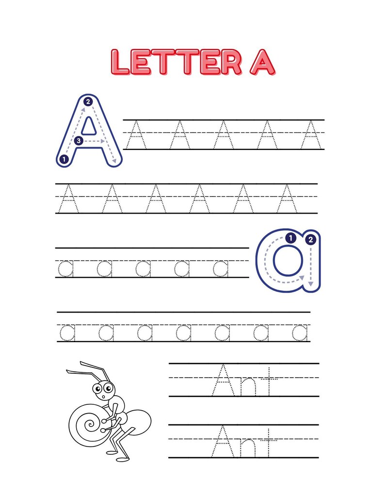 Alphabet Trace & Write: Handwriting Practice Workbook for Kids Ages 3 ...