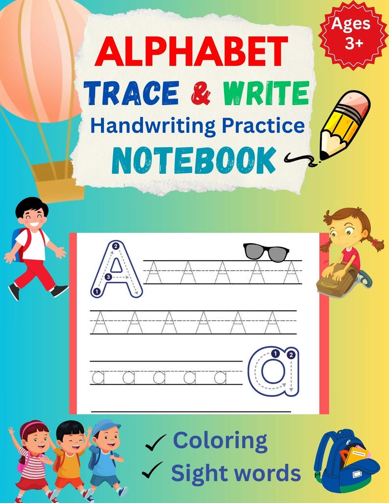 Alphabet Trace & Write: Handwriting Practice Workbook for Kids Ages 3 ...