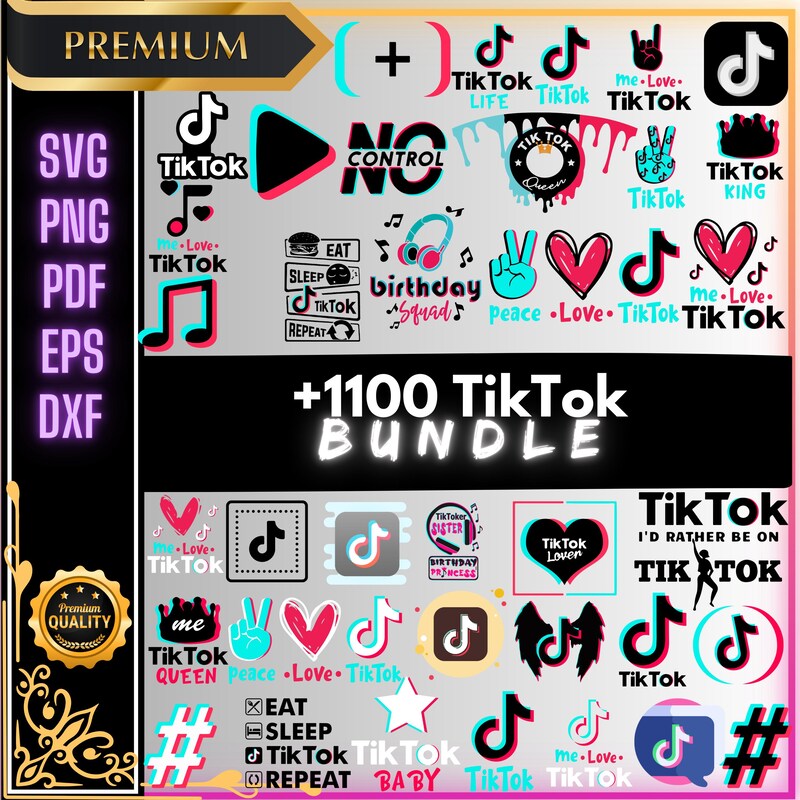 Tik Tok Svg - Etsy