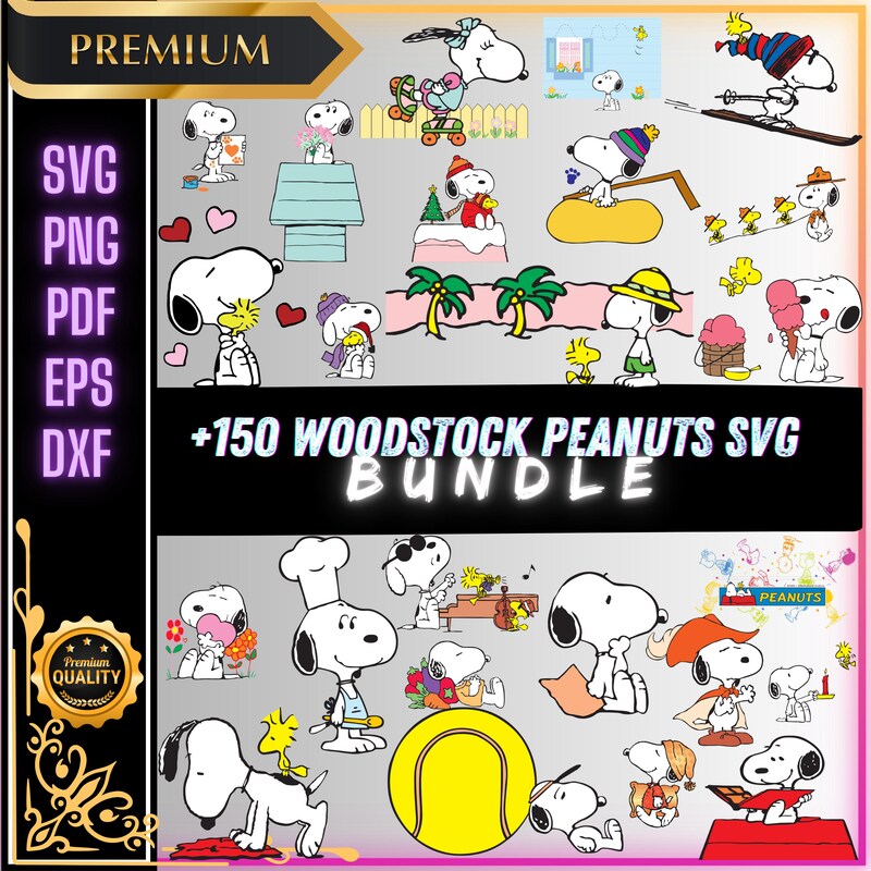 Snoopy Svg - Etsy