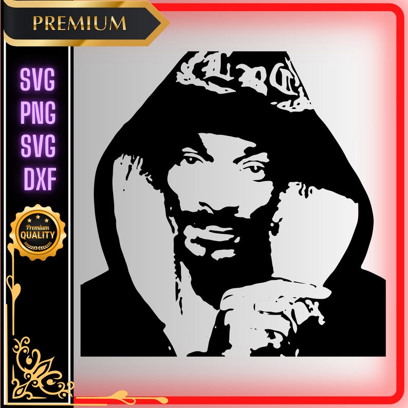 Rappers Svg Bundle - Hiphop Clipart, Digital Stickers, Sublimation ...
