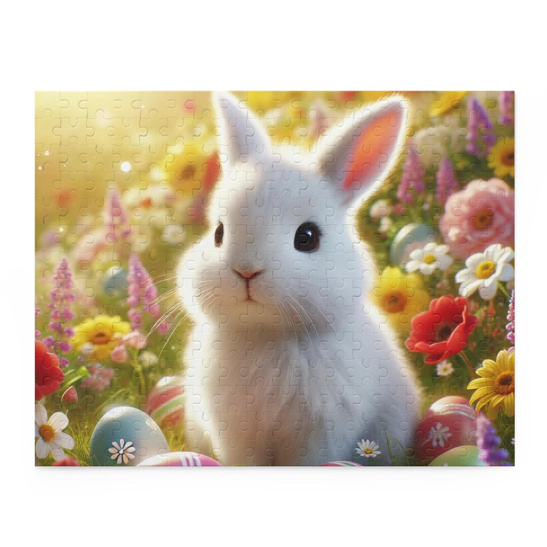 Easter Bunny Puzzle (120, 252, 500-piece) - Spring Decor, Family Fun ...