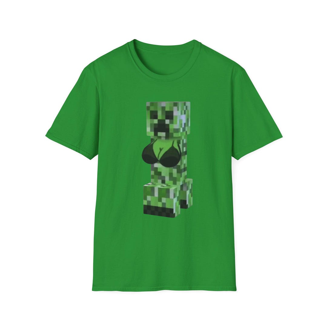 Sexy Creeper, Creeper in Bikini, Funny Gamer T-shirt for Minecraft ...