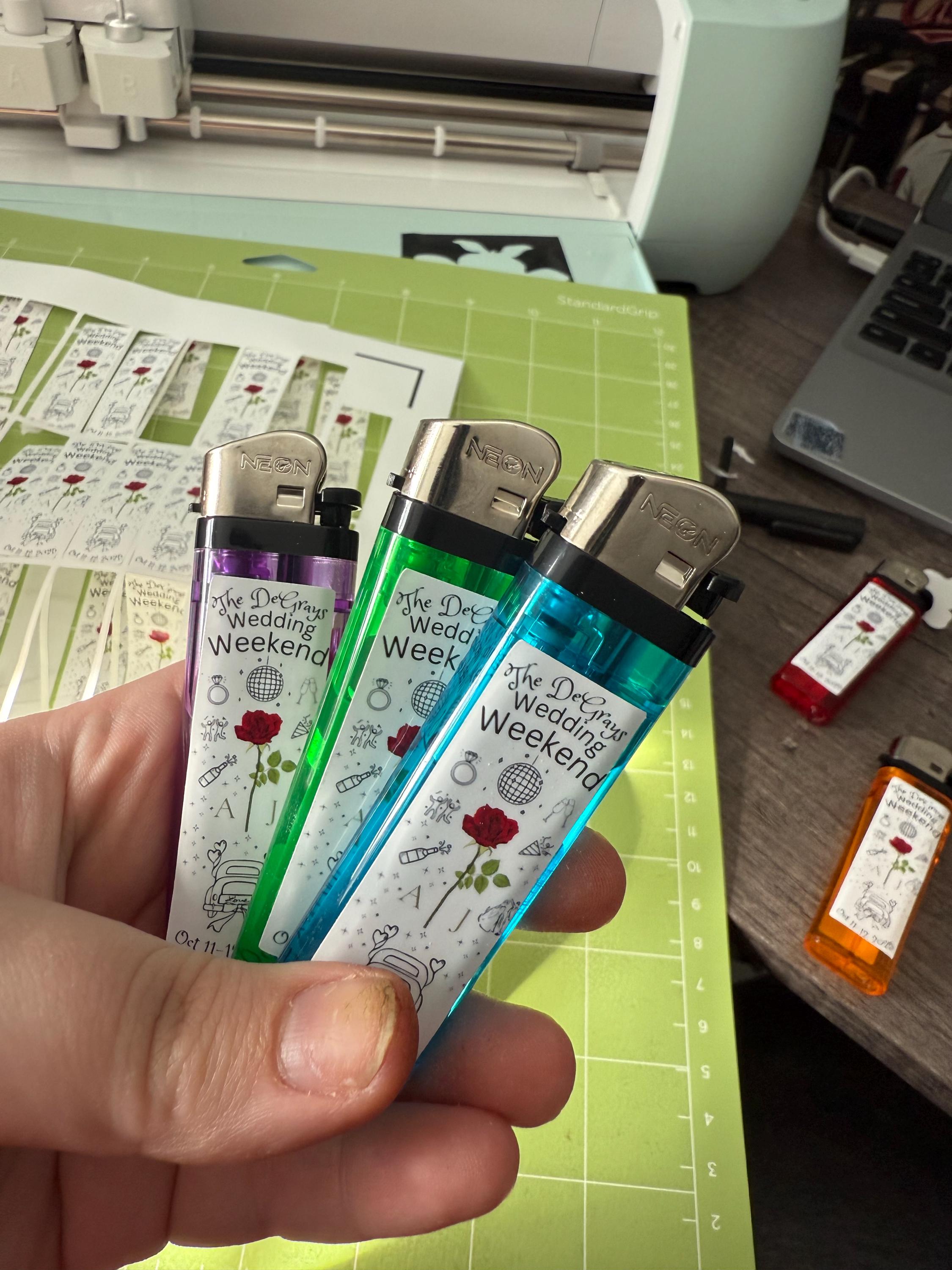 Custom Sticker Labels for Lighters for Wedding Favors - Etsy