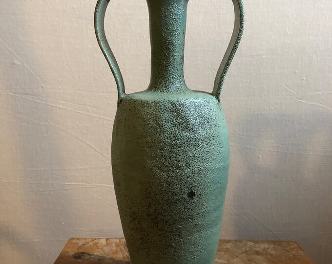 Matte Sea Green Vessel With Handles - Etsy