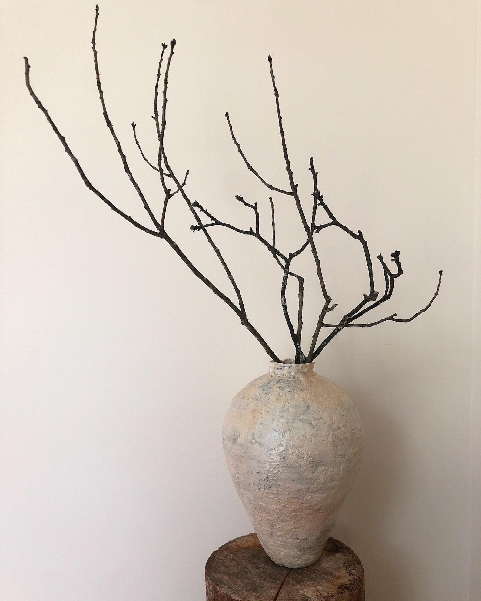 Large Antiqued Textured Vessel - Etsy