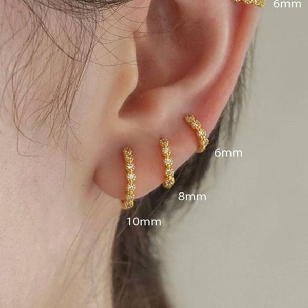 Hoop Earrings Triple Set - Etsy