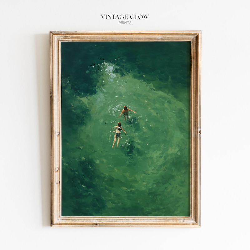 Green Expressionist Art - Etsy UK