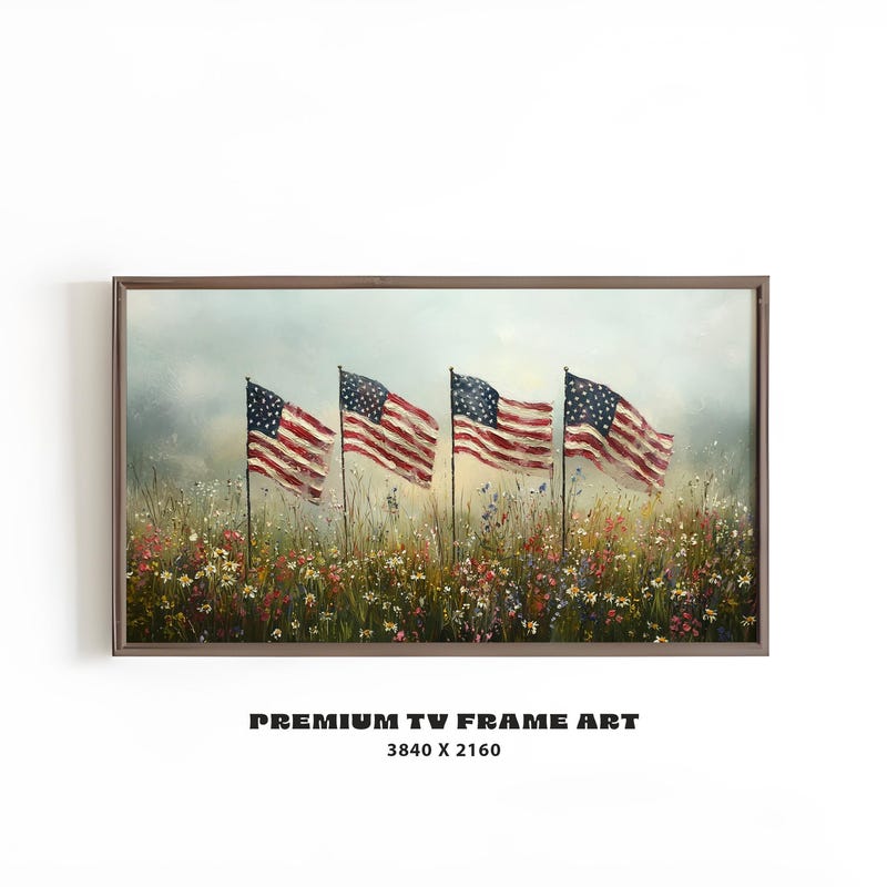 Framed American Flag - Etsy