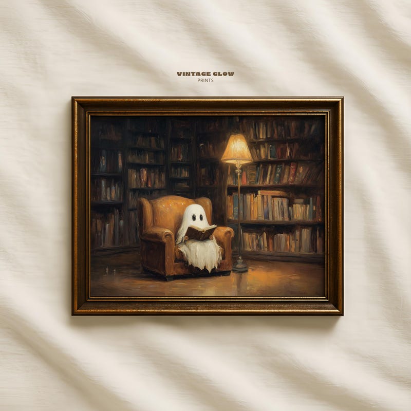 Library Painting - Etsy