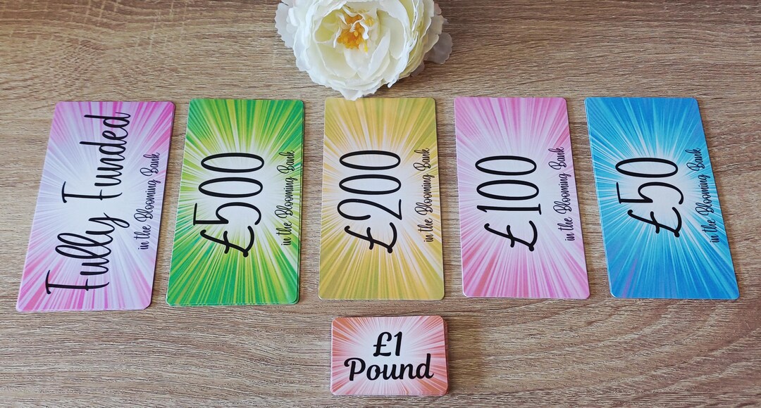 Rainbow Cash Placeholders - Etsy UK