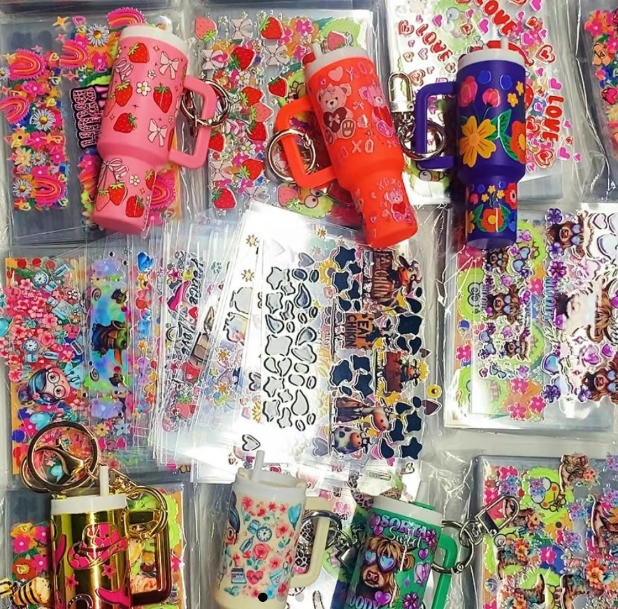 Mini Stanley Keychain Wrap Set: UV DTF Mystery Designs - Etsy