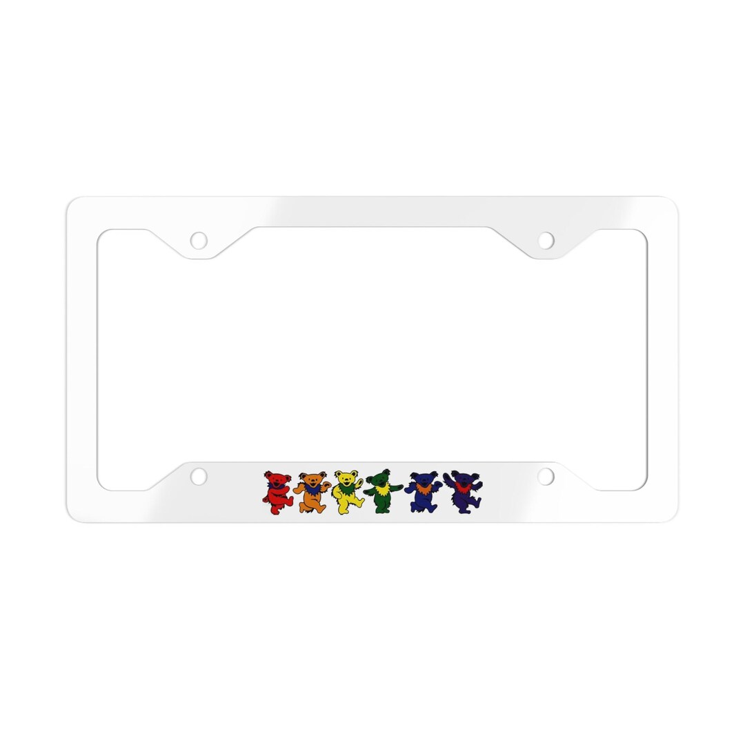 Grateful Dead Dancing Bears License Plate Frame, Aluminum Car Decor - Etsy