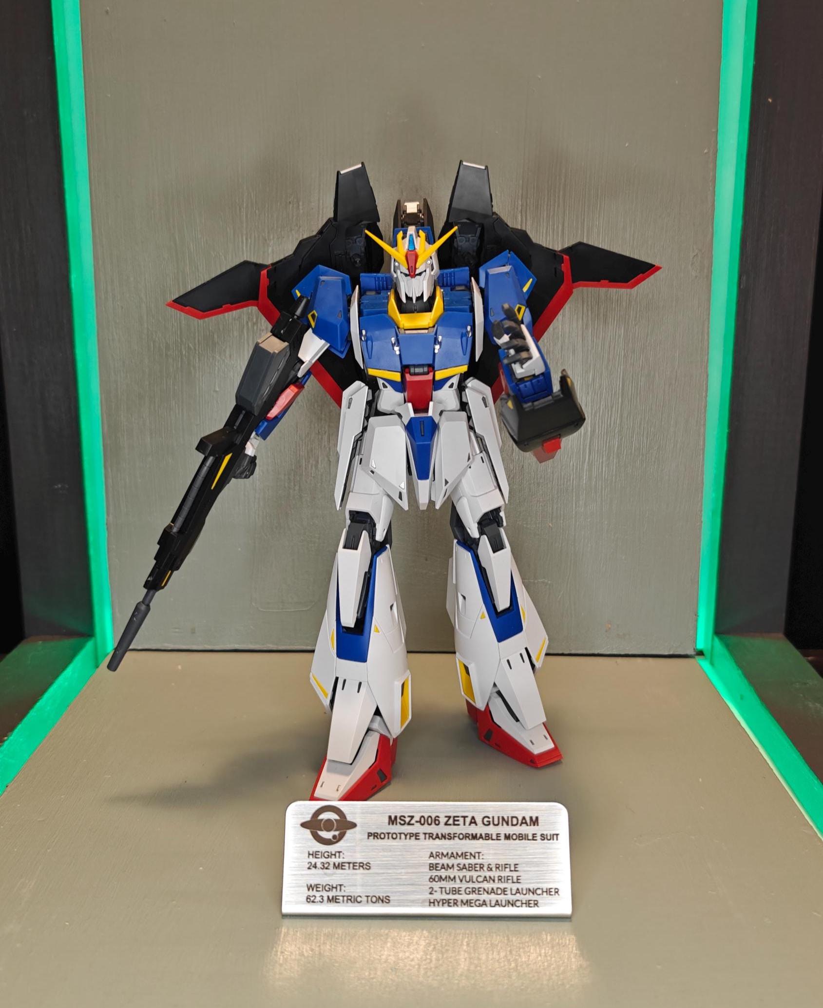 Zeta Gundam Display Plaque Gunpla *model Not Included - Etsy