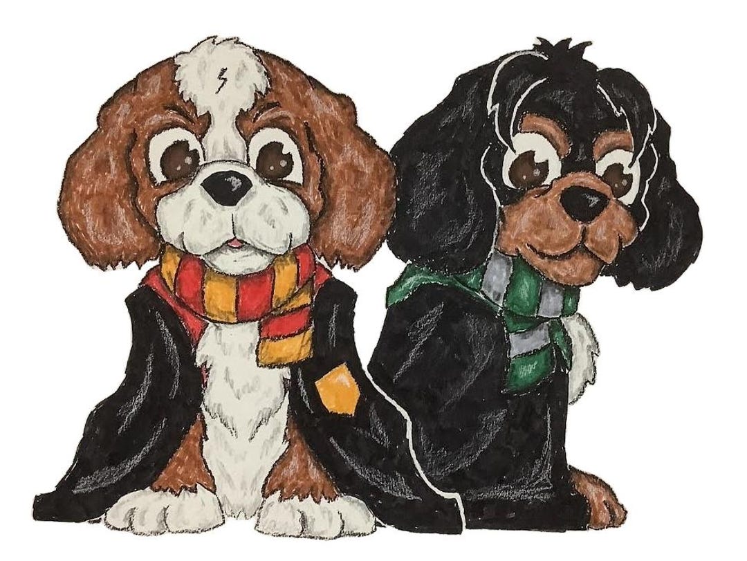 Harry Potter Pups Signed PRINT - Etsy