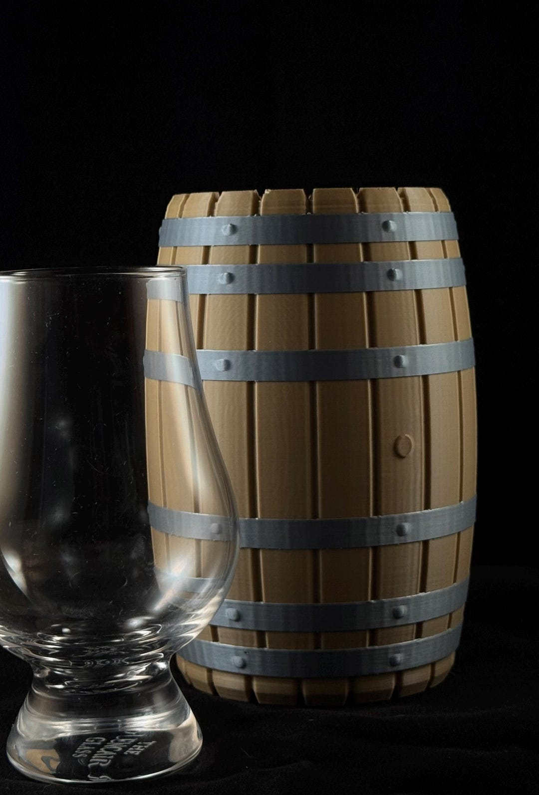 3d Printed Barrel - Barrel Holder for Glencairn Glass - Barrel Holder ...