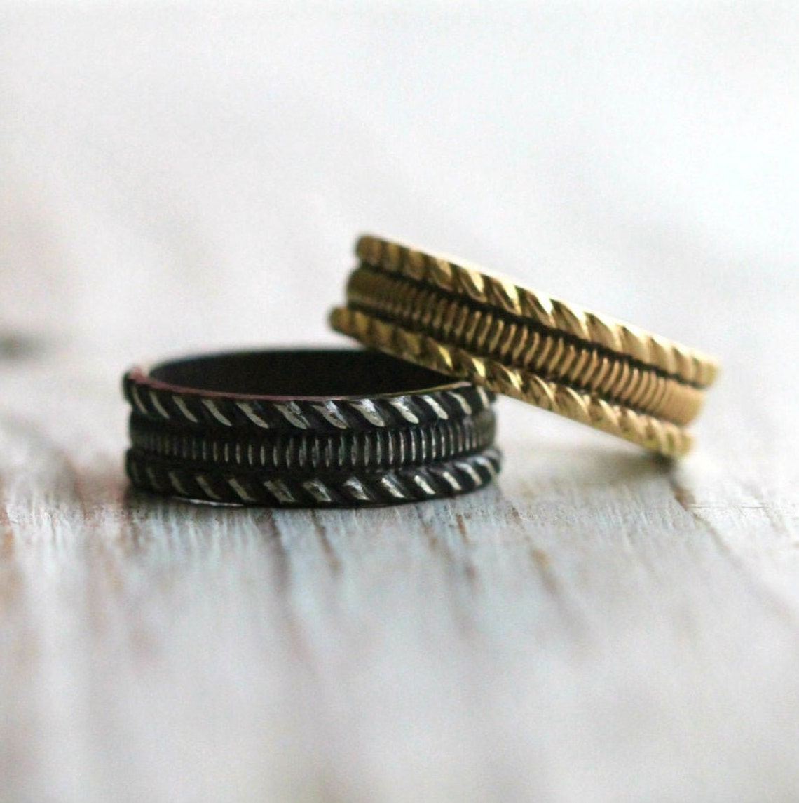 Rustic Classic 14K Gold Filled Ring or Sterling Silver - Etsy