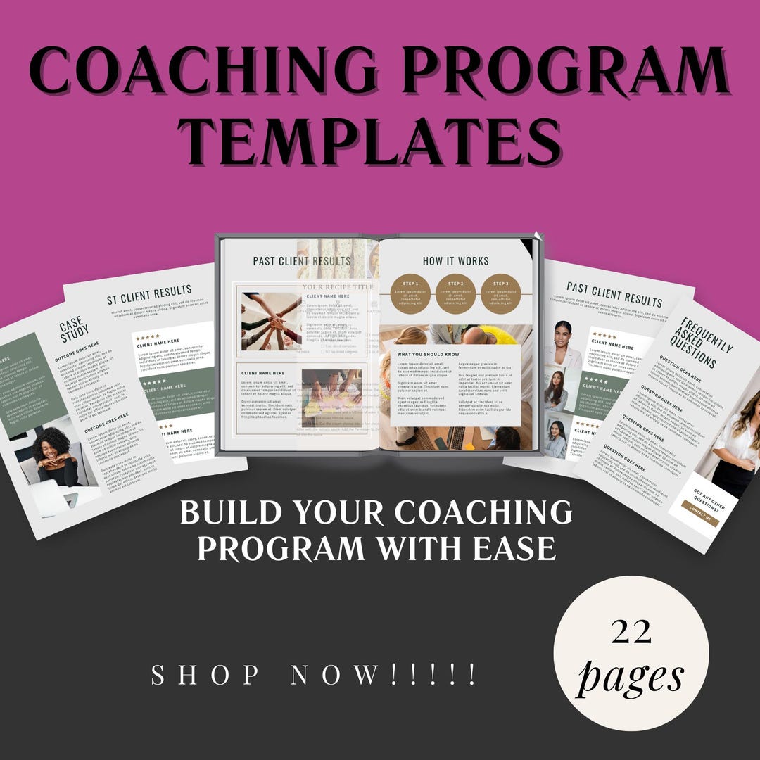 EDITABLE Coaching Template, Coaching Offers Template for Coaching ...