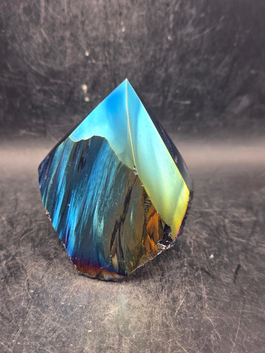 Titanium Obsidian Polished Top Point! 2.8 Inches Tall, 8 Ounces! - Etsy