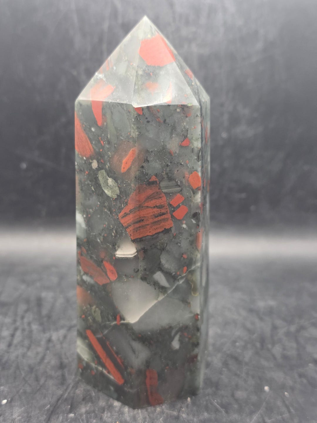 Large African Bloodstone Tower! 5 Inches Tall, 15.5 Ounces! - Etsy