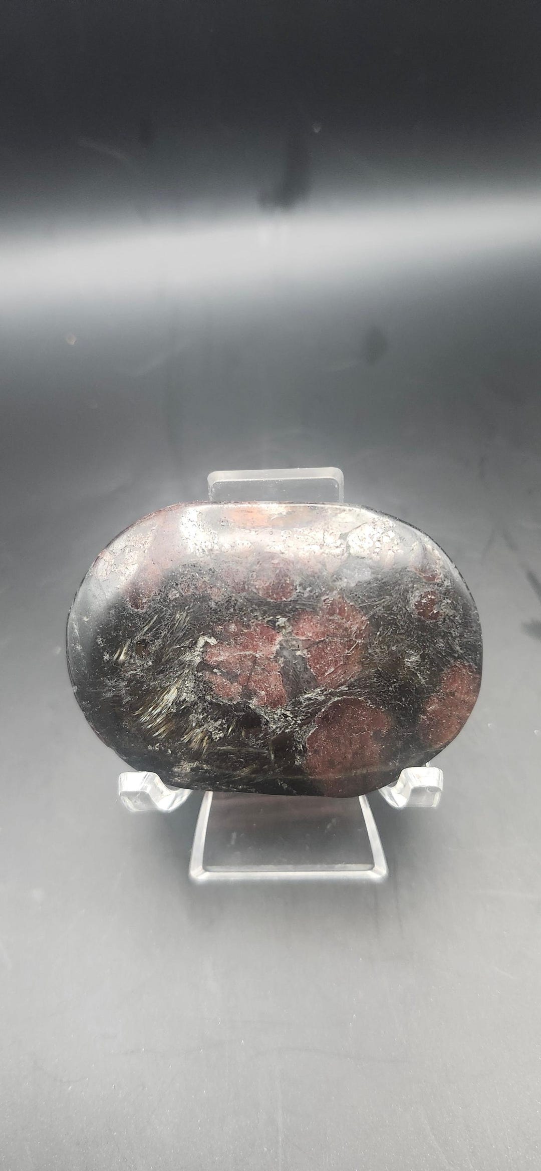 Astrophyllite Garnet Firework Palm Stone. 2.25 Inches, 3 Ounces - Etsy