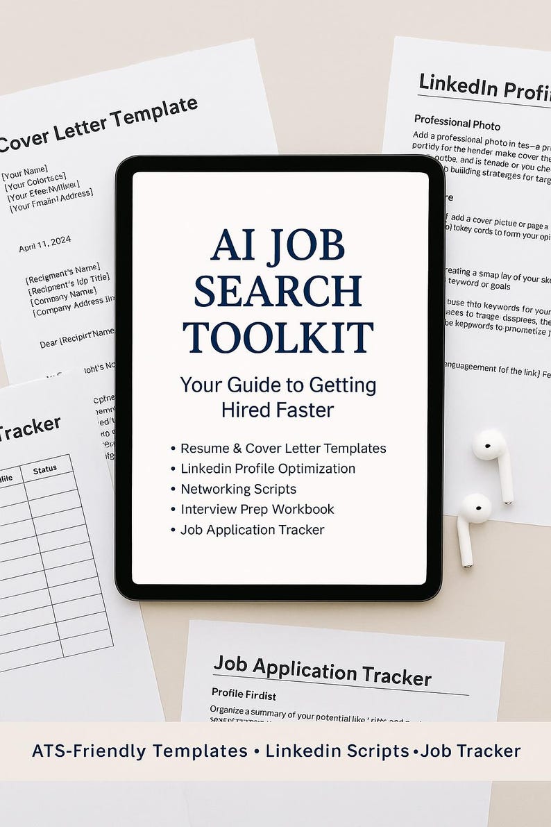 Job Search Toolkit: Ats-friendly Resume & Cover Letter, Linkedin ...