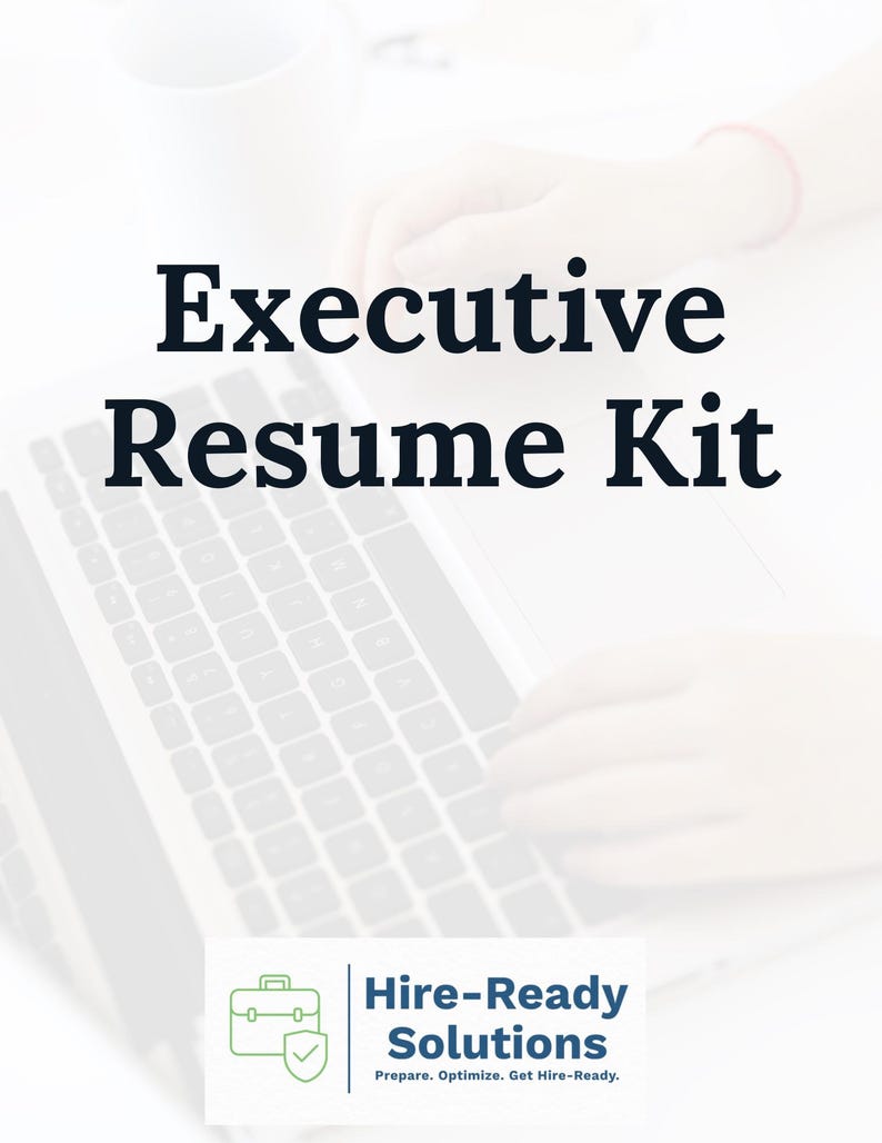 Executive Resume Template: Modern C-level CV, Cover Letter (canva ...