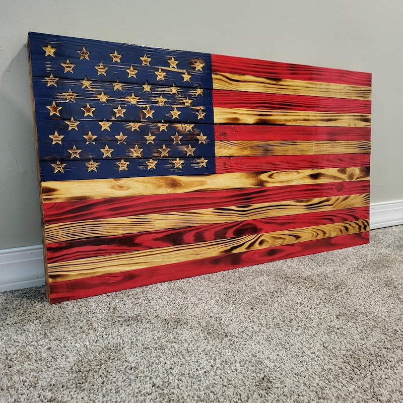 Wood American Flag - Etsy